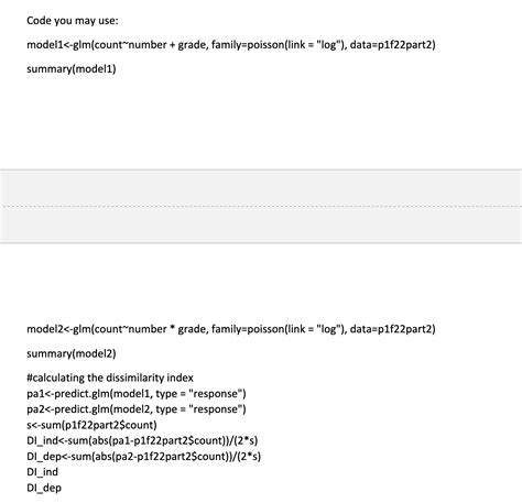 Solved 1 Create A Loglinear Poisson Model To Predict Count