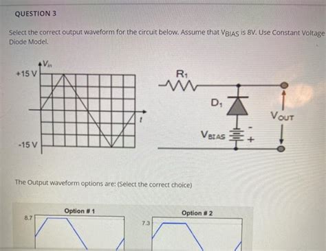 Solved Question 1 Select The Correct Output Waveform For The