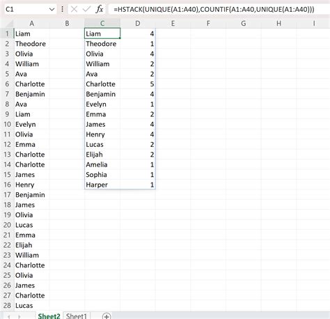 How To Count Duplicate Names And Return That Name Rexcel