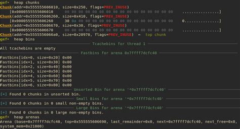 heap inspection without libc debug symbols · issue 937 · pwndbg pwndbg