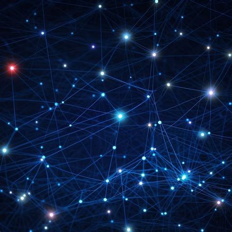 Premium Photo A Close Up Of A Blue And White Background With Many Dots Generative Ai