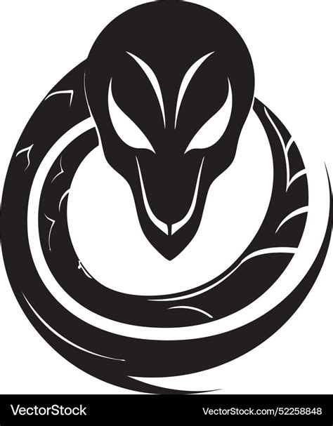 Elegant Python Twist Serpent Artmystic Royalty Free Vector