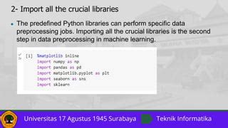 Data Preprocessing In Python Pptx Pdf