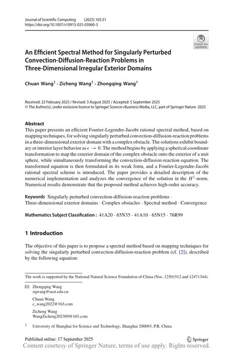 An Efficient Spectral Method For Singularly Perturbed Convection