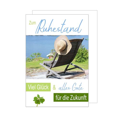 Edition Seidel Premium Xxl Maxi Glückwunschkarte Zum Ruhestand Mit