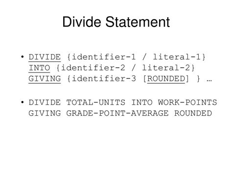 Ppt Computing In Cobol The Arithmetic Verbs And Intrinsic Functions