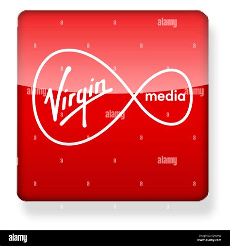 Virgin Media Logo As An App Icon Clipping Path Included Stock Photo