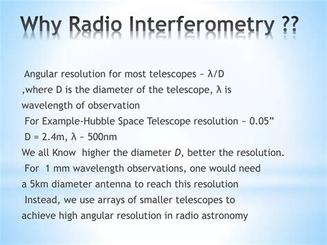 Radio Interferometery Ppt