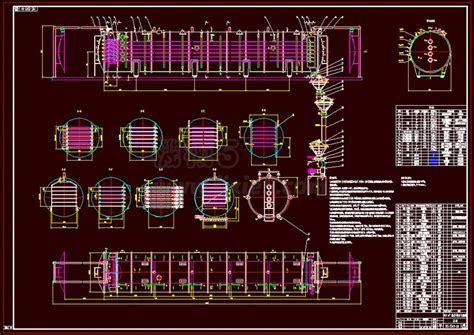 100平方米真空带式干燥机设计cad图纸 机械5