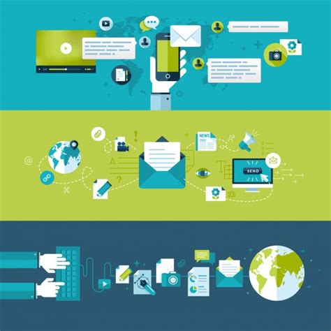 Set Of Flat Design Concepts For Web Development — Stock Vector © Variant 51095535