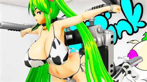 Imbapovi Cow Girl With Huge Boobs Goes To Milking Machine