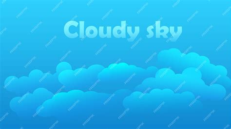 Premium Vector Free Vector Cloudy Sky Background