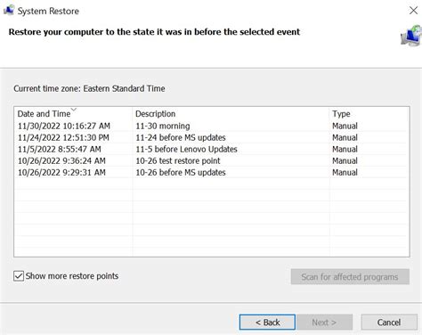 Topic Restore Points Being Deleted Automatically Askwoody