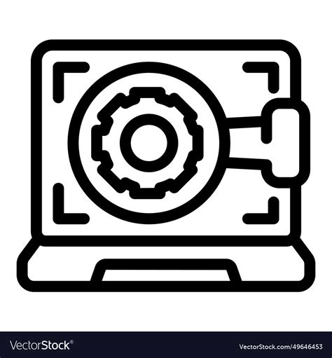 App Development Icon Outline Software Royalty Free Vector