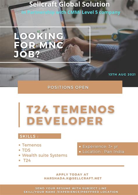 Sellcraft Global Solutions Pvt Ltd On Linkedin Looking T24