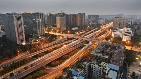 成都人南立交夜景 路桥建筑 建筑摄影 摄影 汇图网www huitu