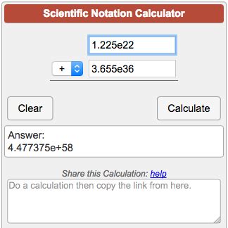 Scientific Notation Calculator