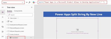 power apps split function how to use examples