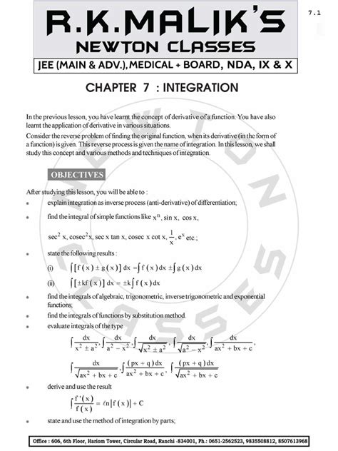 7 Integration Pdf