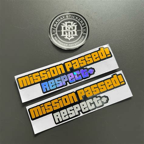 Jual Stiker Sticker Mission Passed Respect Cutting Shopee Indonesia