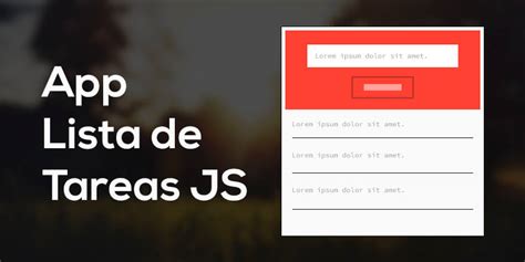 Como Hacer Una App Lista De Tareas Con Javascript