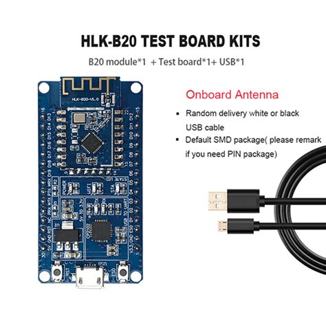 Ble4 2 Bluetooth Serial Module 2 4g 1t1r Hlk B20 Single Mode Test Board Dimension L W H 25 16