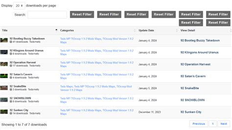 Reset Filter Repeating Wordpress Download Manager