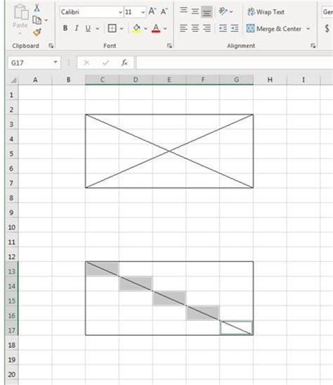 adding diagonal borders microsoft excel