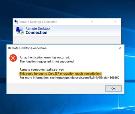 رفع مشکل ارور Credssp Encryption Oracle در ریموت دسکتاپ