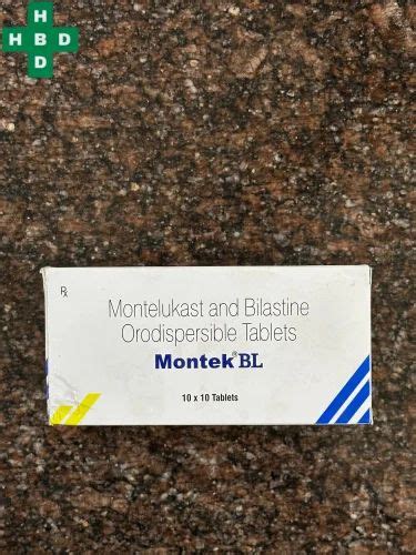 Montek Bl Montelukast Bilastine Orodispersible Tablets At ₹ 150stripe