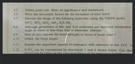 Define Octet Rule Write Its Significance And Limitations Write