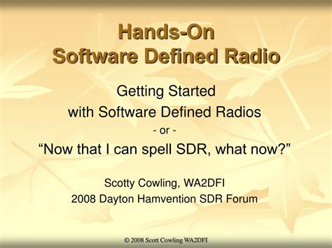 PPT Hands On Software Defined Radio PowerPoint Presentation Free Download ID