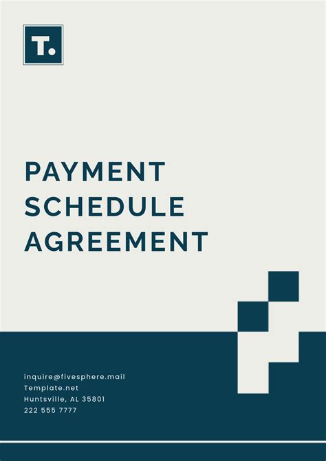 Free Payment Agreement Templates Editable And Printable