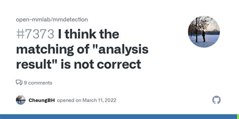 I Think The Matching Of Analysis Result Is Not Correct · Issue 7373 · Open Mmlabmmdetection