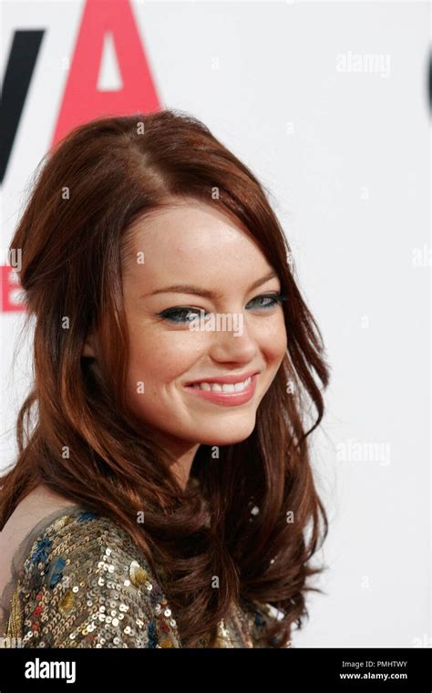 Emma Stone At The Premiere Of Screen Gems Easy A Arrivals Held At