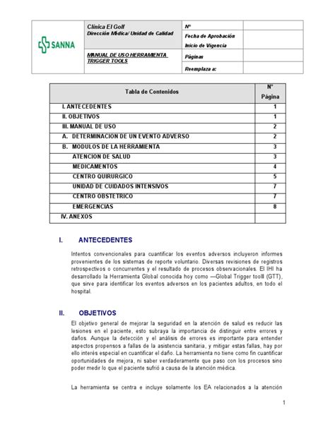 Manual De Trigger Tools Pdf Parto Hospital