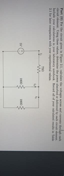 Solved Part 0 For The Circuit Given In Figure 21