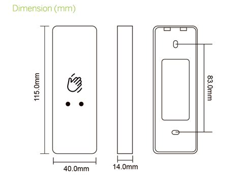 Waterproof Surface Mounted Infrared Sensor Access Control Switch OEM Manufacturer S4A Access