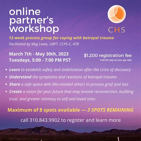 Center For Healthy Sex On Linkedin Our 12 Week Partners Workshop Starts Two Weeks From Today