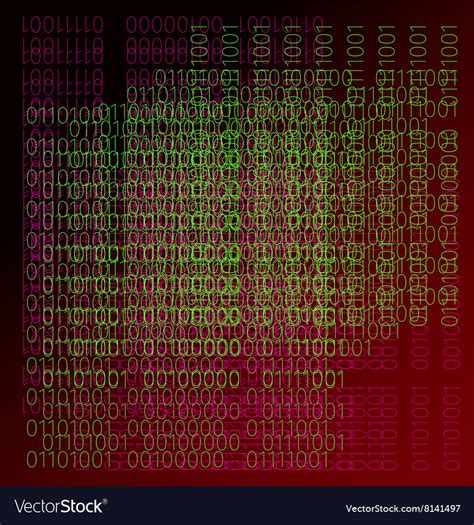 Binary Code Background Royalty Free Vector Image