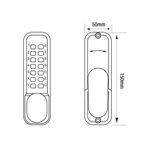Yale P DL01 Push Button Lock Door Lock Suppliers