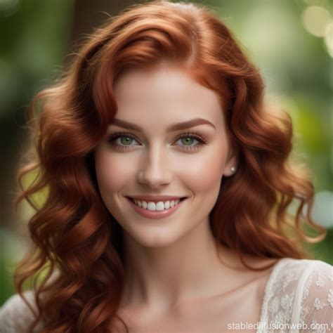Red Haired Woman With Green Eyes 5600 Green Eyed Redhead Stock