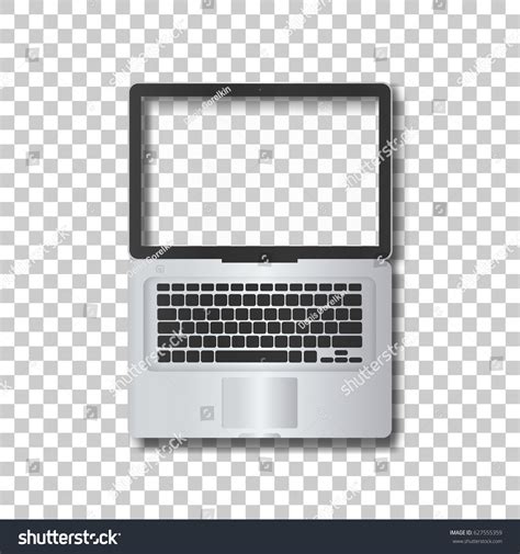 Laptop Without Screen On Transparent Background Stock Vector Royalty Free Shutterstock