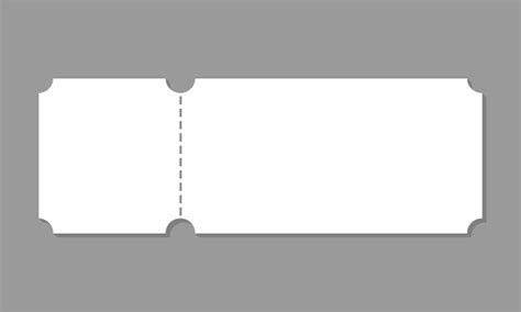 흰색 빈 티켓 모형 회색 배경에 격리된 현실적인 벡터 템플릿입니다 영화관 극장 콘서트 및 탑승권 할인 및 판매 쿠폰 0명에 대한 스톡 벡터 아트 및 기타 이미지 Istock