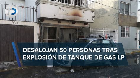 Por Explosión De Cilindro De Gas Lp Desalojan A 50 Personas En
