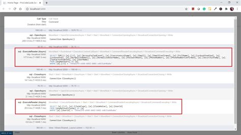Code Profiling Using Miniprofiler In Aspnet Core 31 Pro Code Guide