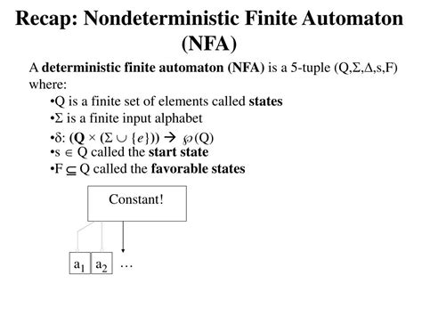 PPT Recap Nondeterministic Finite Automaton NFA PowerPoint Presentation ID