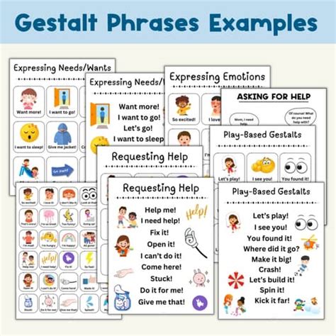 Gestalt Phrases Examples Speech And Language Therapy By Inner Peace Path