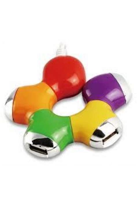 gürcantech USB Multiplexer Shape Changing Port Colorful USB Multiplier Ergonomic Stylish