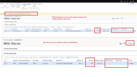 Purchasing Policies Purchase Requisition Control Rules In Microsoft Dynamics 365 Finance And